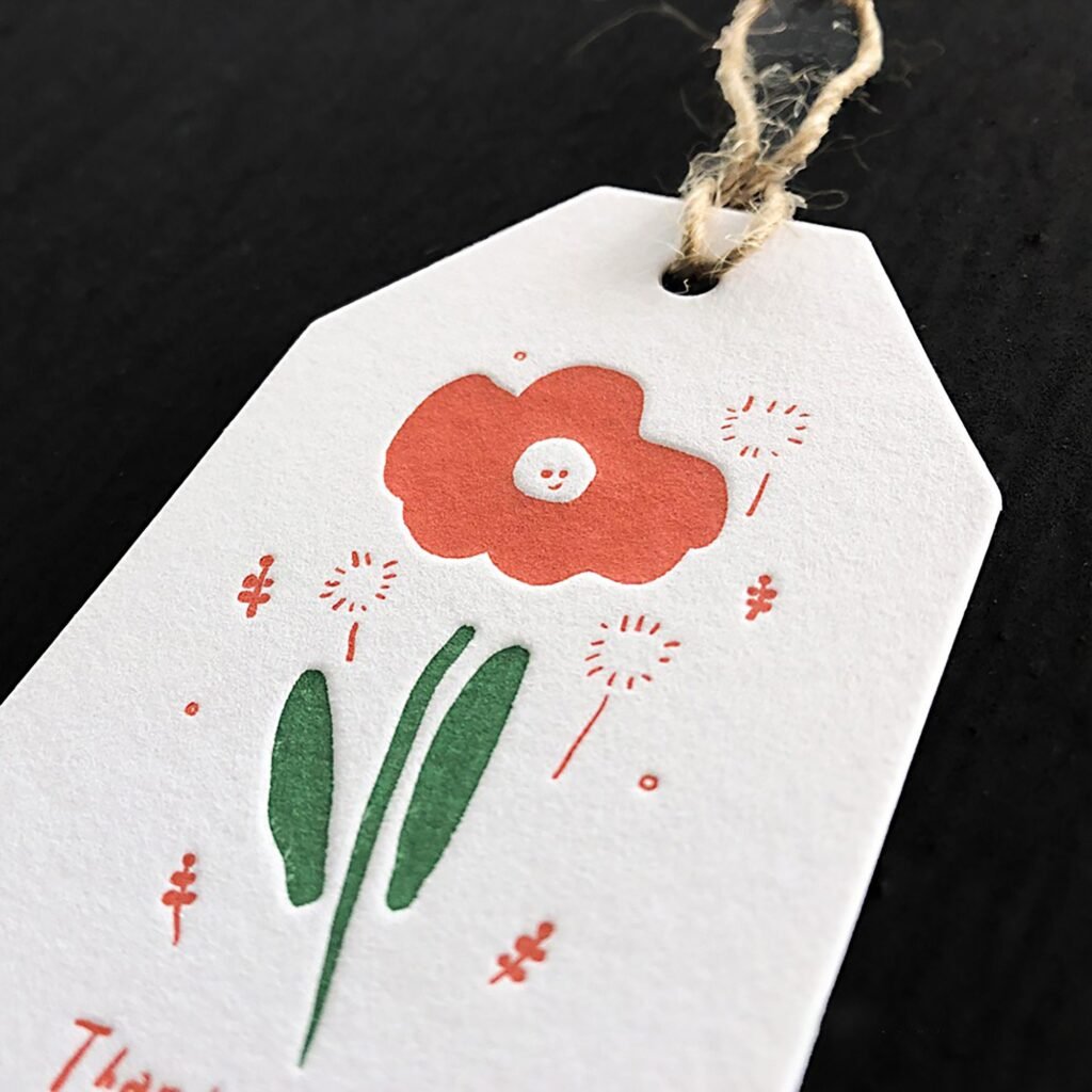 500 pcs Custom Die Cut Hang Tags Wedding Hang Tags Letterpress Hang ...