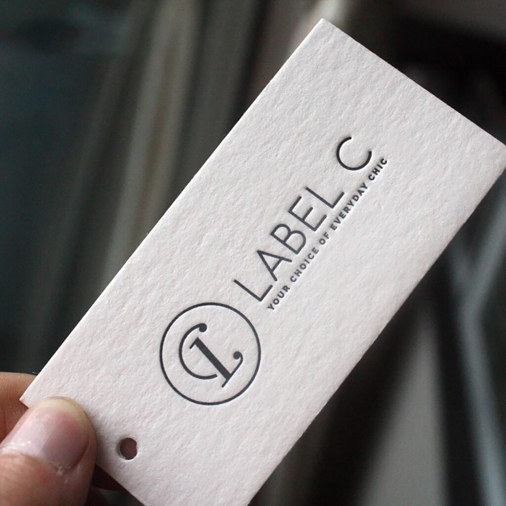 500 pcs Custom Die Cut Hang Tags Wedding Hang Tags Letterpress Hang ...